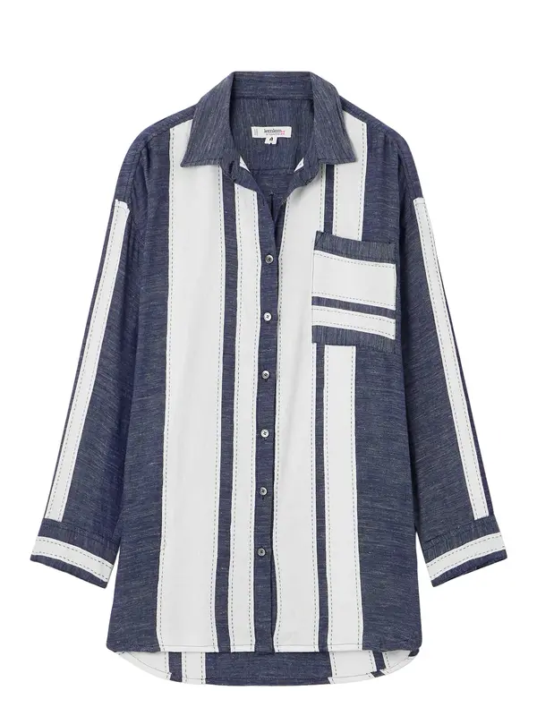 LEMLEM Mariam Striped Shirt - Blue