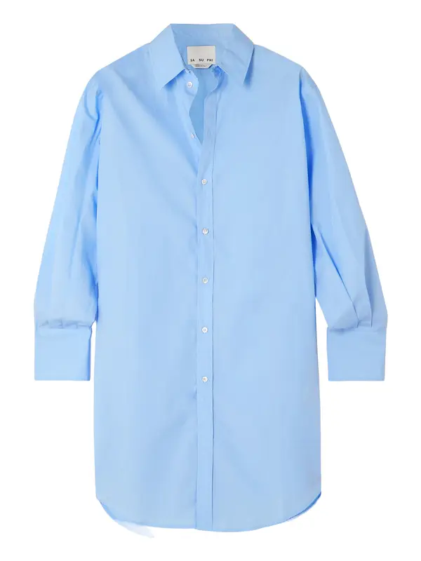 Sasuphi Marcella Cotton-poplin Shirt - Blue
