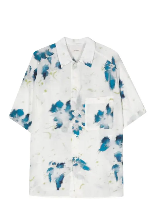 LEMAIRE Floral-print Shirt - White