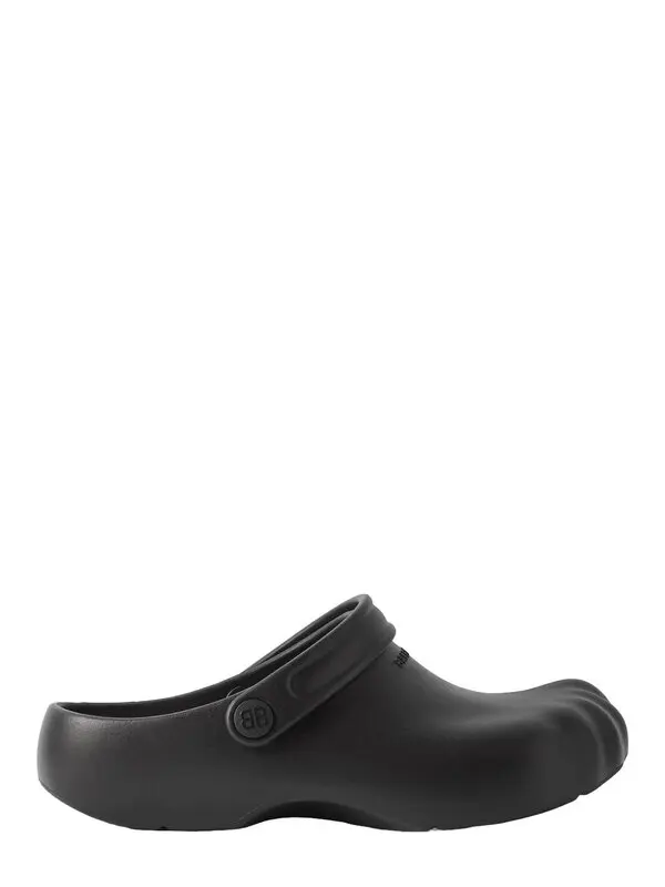 Balenciaga Rubber Clogs - Black