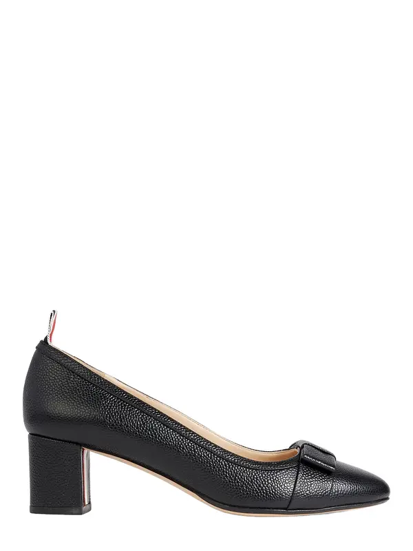 Thom Browne Bow-detailed Leather Pumps - Black
