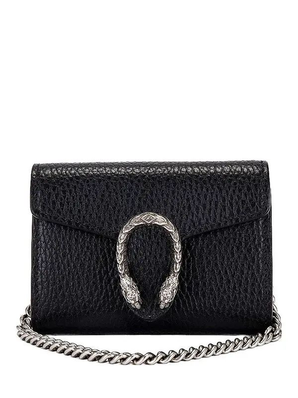 Gucci Dionysus Wallet On Chain - Black