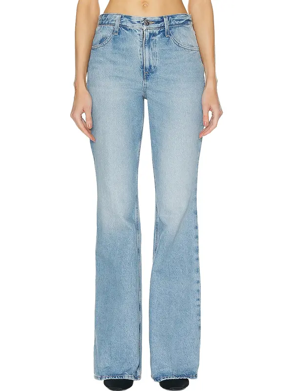 Sprwmn 5 Pocket Flare Leg Jeans - Paradise