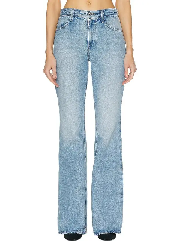 Sprwmn 5 Pocket Flare Leg Jeans - Paradise