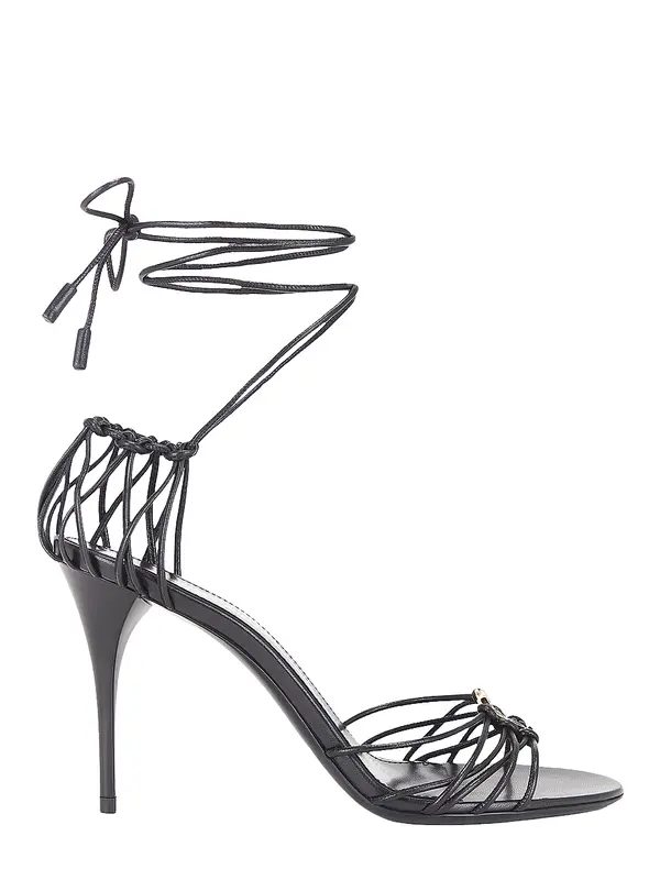 Saint Laurent Babylone Sandal - Nero