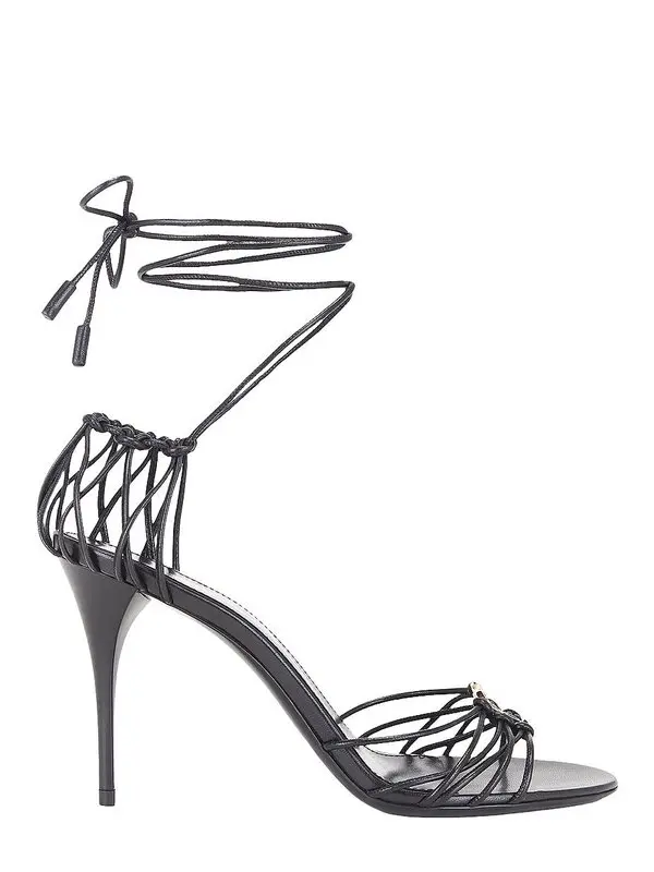 Saint Laurent Babylone Sandal - Nero