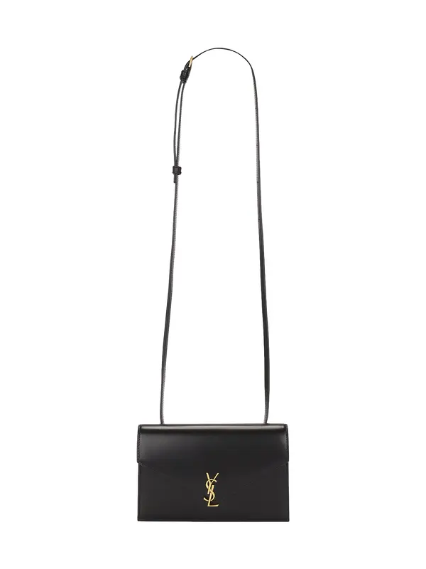Saint Laurent Mini Envelope Shoulder Bag - Black