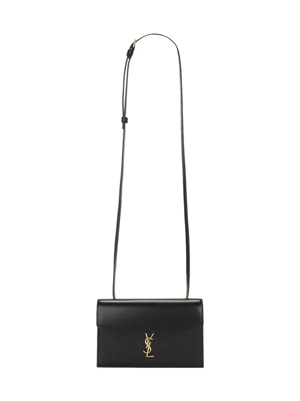 Saint Laurent Mini Envelope Shoulder Bag - Black