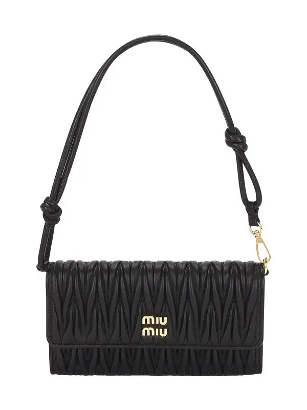 Miu Miu Matelasse Minuteria Bag - Nero