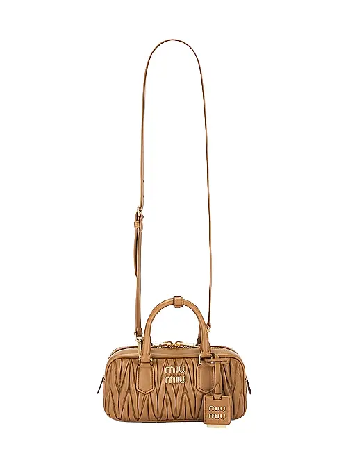 Miu Miu Arcadie Softy Padded Bag - Caramel