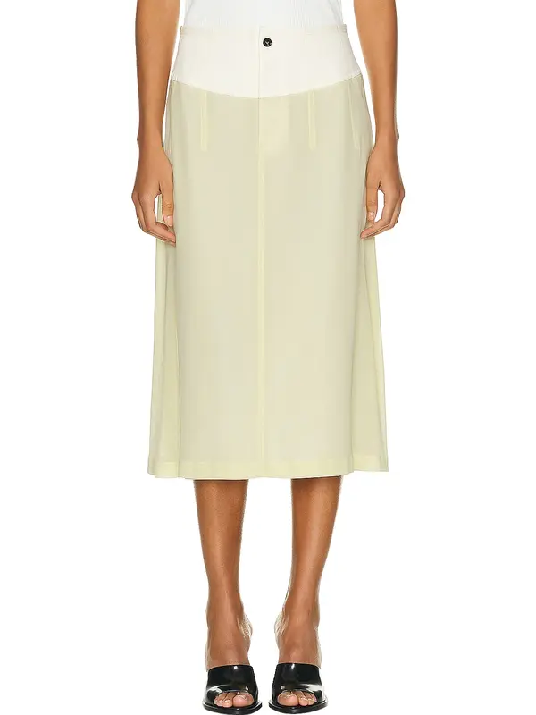 Bottega Veneta Midi Skirt - Banana