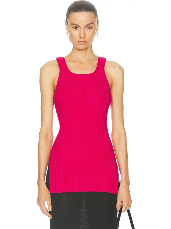 Helmut Lang Rib Tank Top - Fuschia