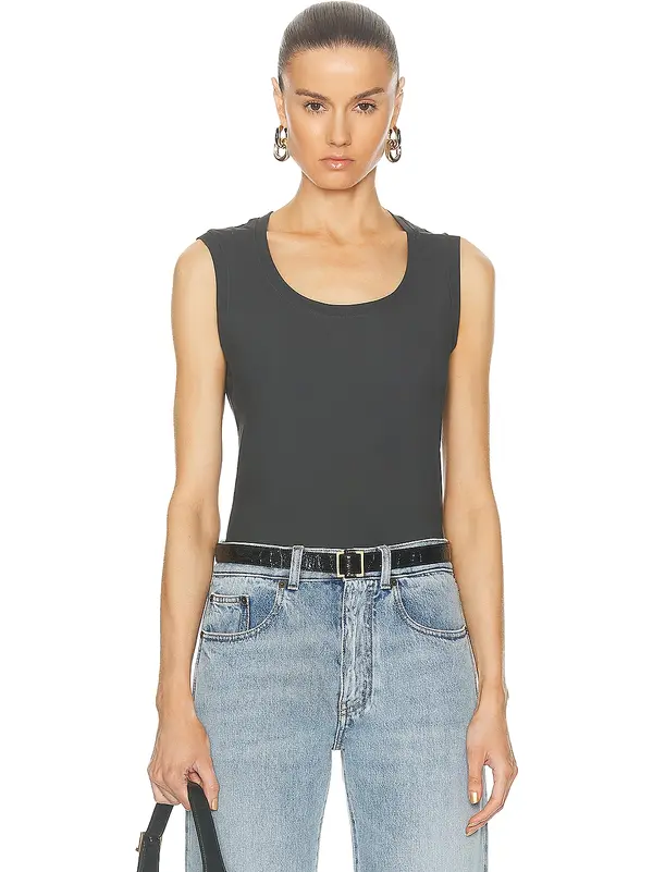 Saint Laurent Jersey Tank Top - Gris