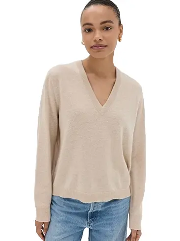 Jenni Kayne Flynn Cashmere Sweater - Oatmeal