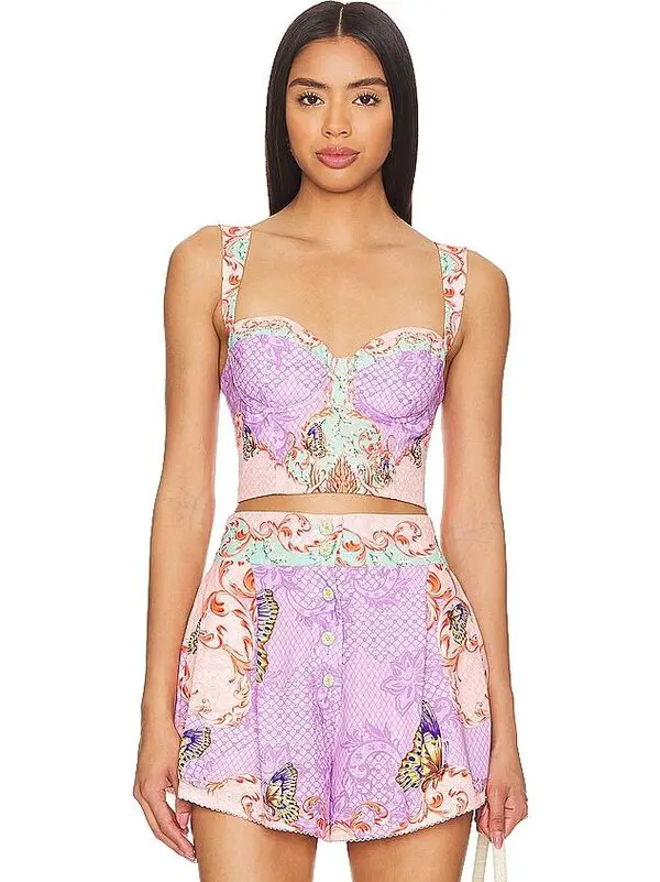 Agua Bendita X Lupe Crop Top - Meadow