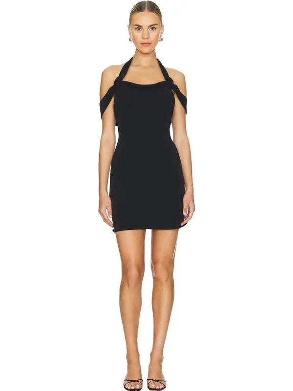 Amanda Uprichard X Serenade Mini Dress - Black