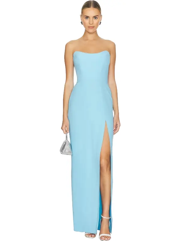 Amanda Uprichard Chamberlain Maxi Dress - Pacific