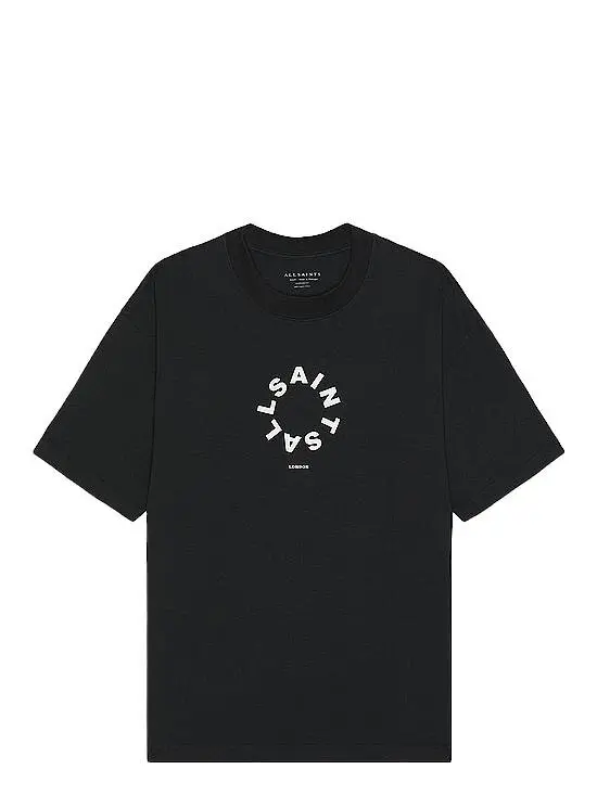 ALLSAINTS Tierra Tee In Black - Jet Black