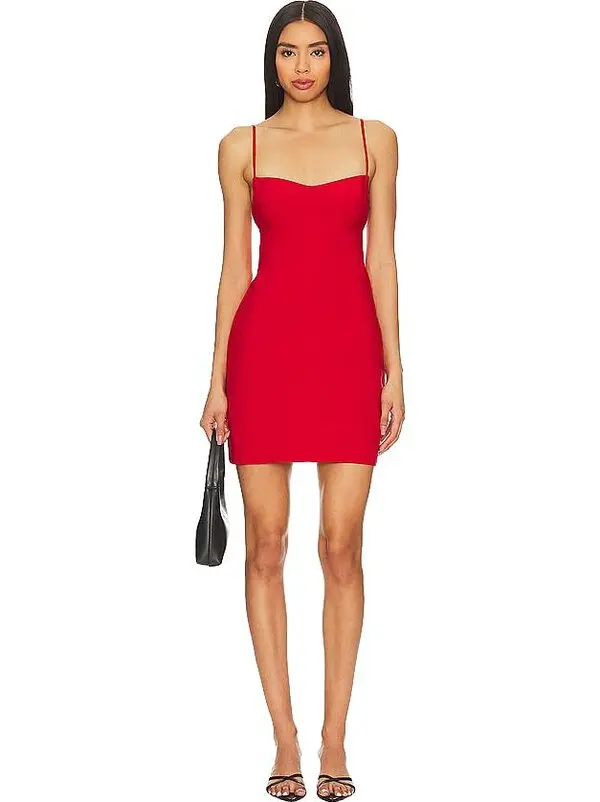 HAIGHT. Patricia Mini Dress - Red Shift
