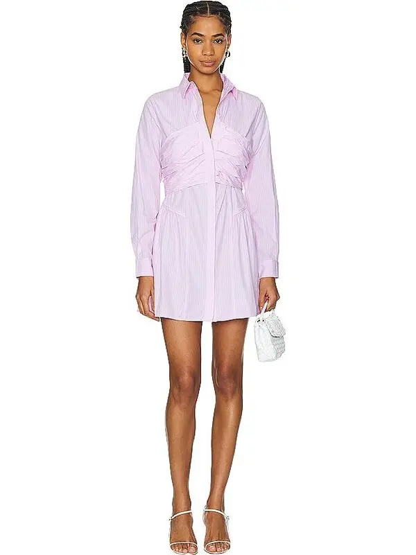 SOVERE / Evermore Corset Shirt Dress - Musk