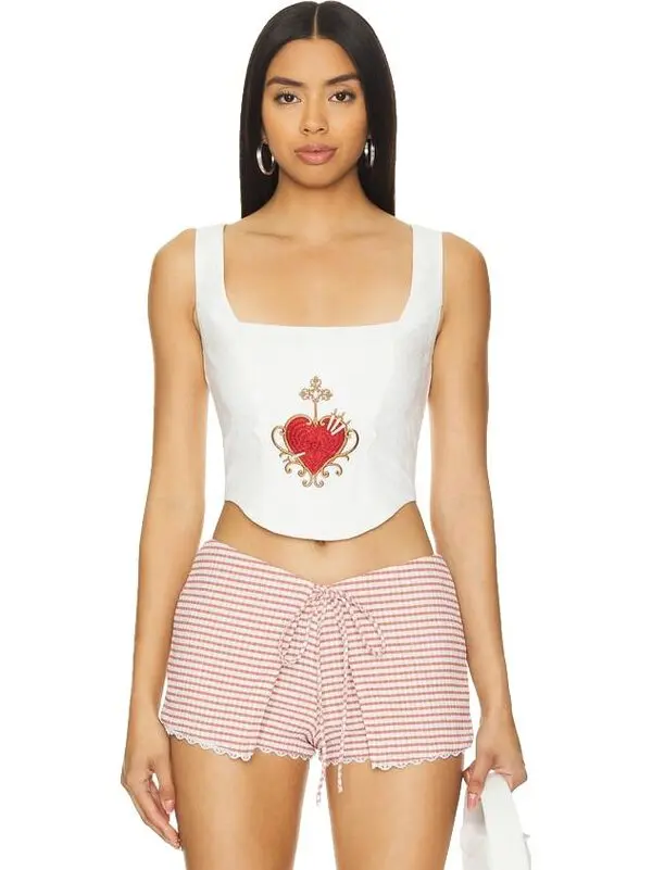 LOBA Corazon Top - Ivory