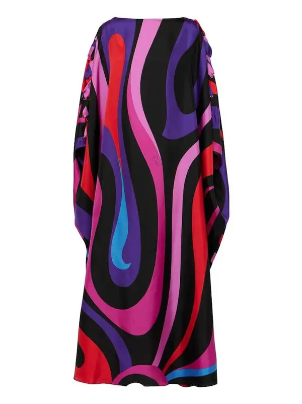 Emilio Pucci Marmo Silk Twill Kaftan - Multicoloured
