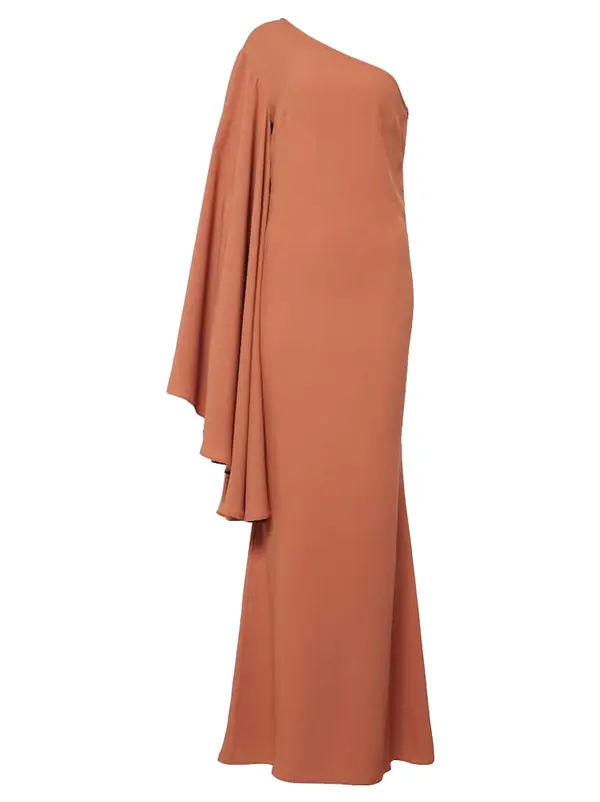 TALLER MARMO Sifnos One-shoulder Gown - Orange