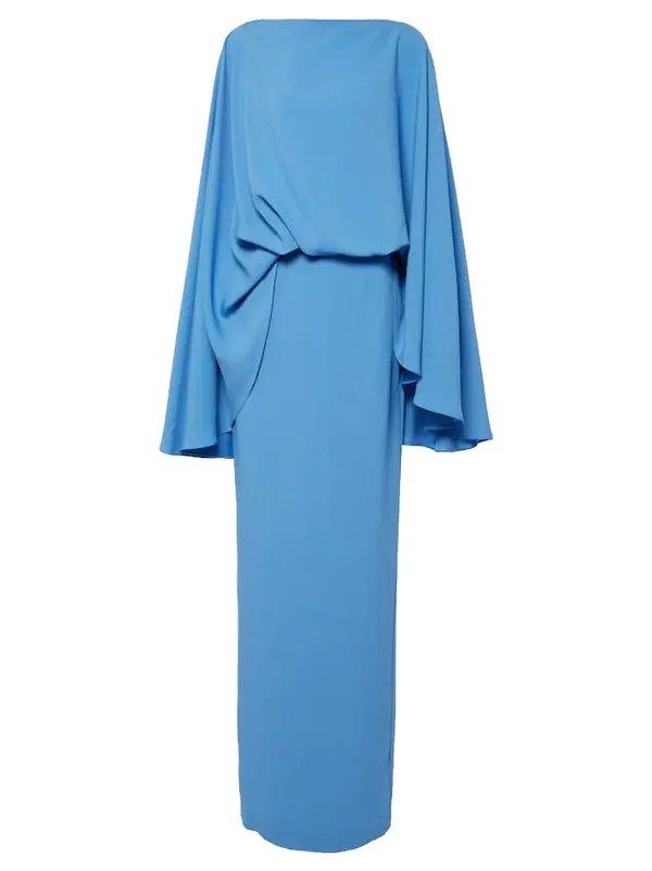 TALLER MARMO Eolia Crêpe Cady Gown - Blue