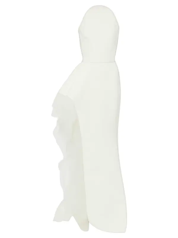 Maticevski Bridal Epitome Tulle-trimmed Gown - White
