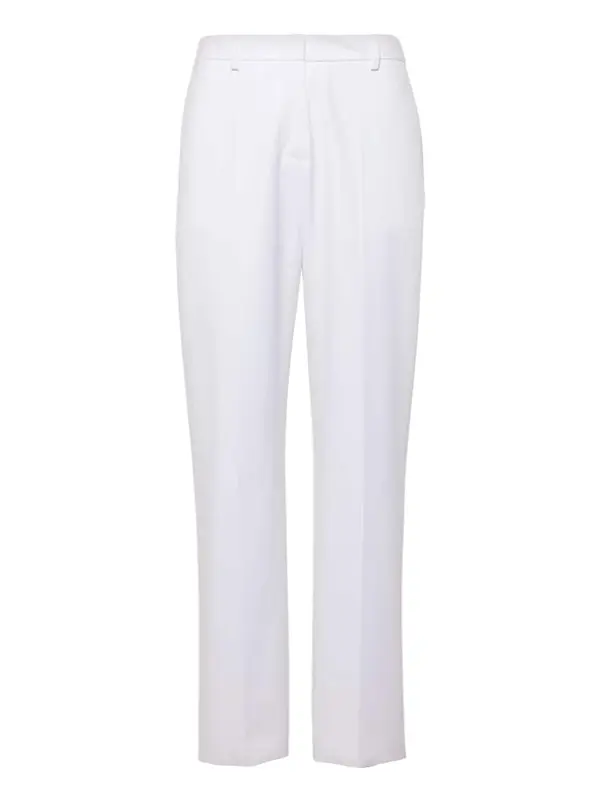 Valentino Garavani Low-rise Slim Fit Cotton Pants - White