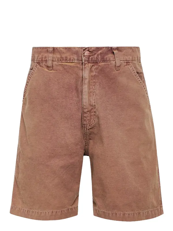 NOTSONORMAL Cotton Canvas Shorts - Brown