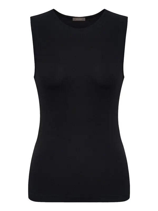 12 STOREEZ Round-neck Tank Top - Black