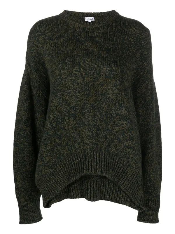Loewe Multi-panel Wool-blend Jumper - Green