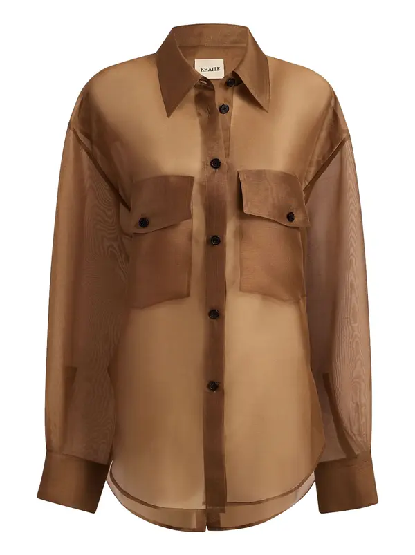 Khaite The Mahmet Silk Shirt - Neutrals