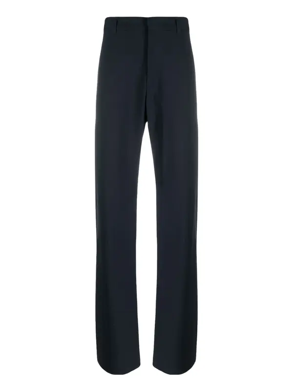 Givenchy Straight-leg Wool-blend Trousers - Blue