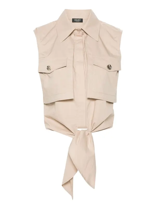 Liu Jo Layered Sleeveless Vest - Neutrals