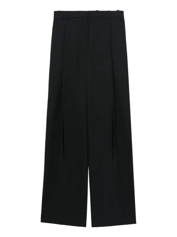 BOTTER Pleat-detail Wide-leg Trousers - Black