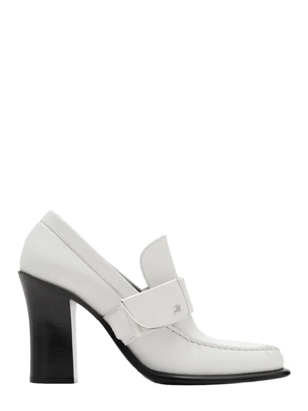 Burberry London Shield High-heel Pumps - White