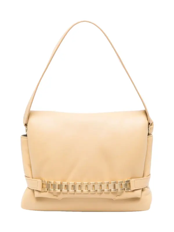 Victoria Beckham Puffy Chain Shoulder Bag - Neutrals