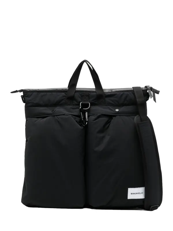 MAKAVELIC Logo-patch Tote Backpack - Black