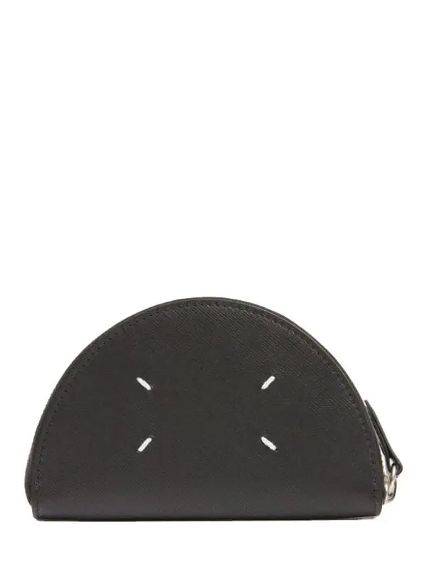 MAISON MARGIELA Micro Halfmoon Leather Clutch - Black