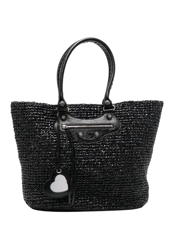 Balenciaga Large Le Cagole Panier Tote Bag - Black