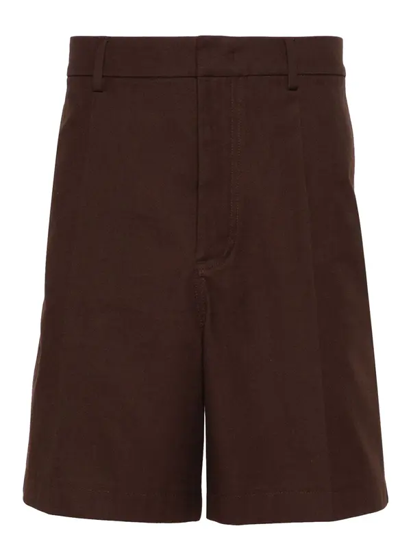 Valentino Garavani Pressed-crease Tailored Shorts - Brown