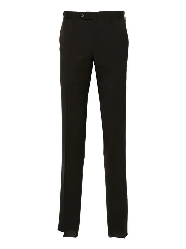 PT TORINO Mid-rise Slim-fit Trousers - Brown