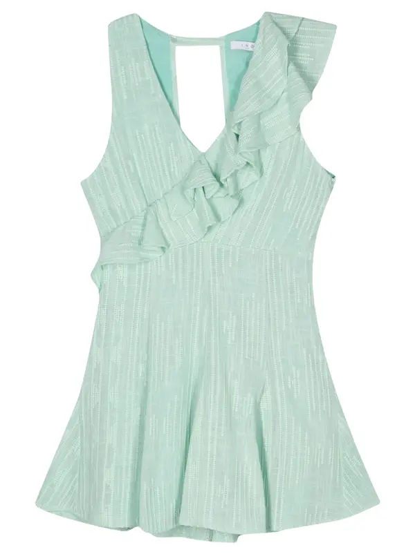 IRO PARIS Adely Cotton Mini Dress - Green