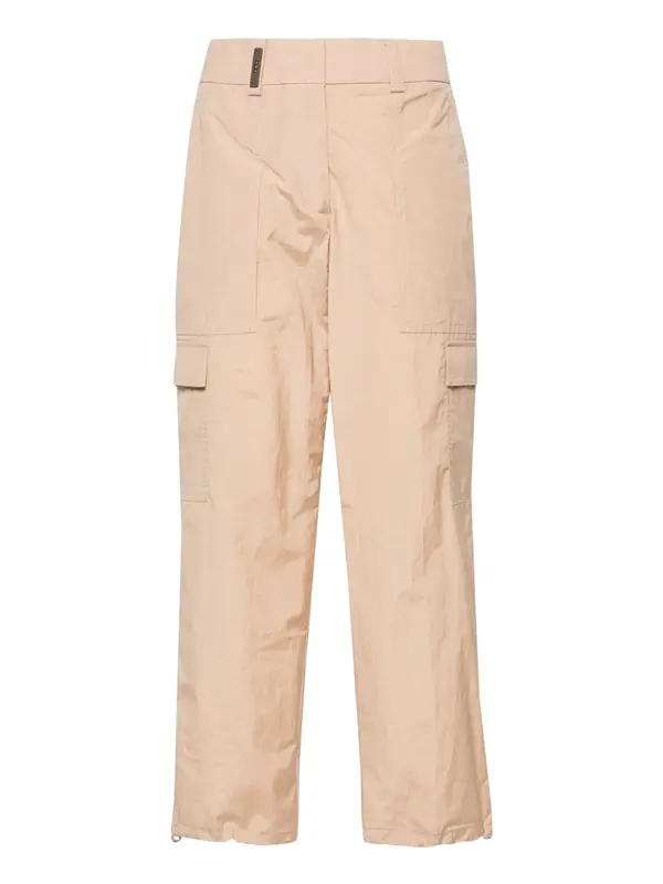 Peserico High-waisted Tapered Trousers - Neutrals