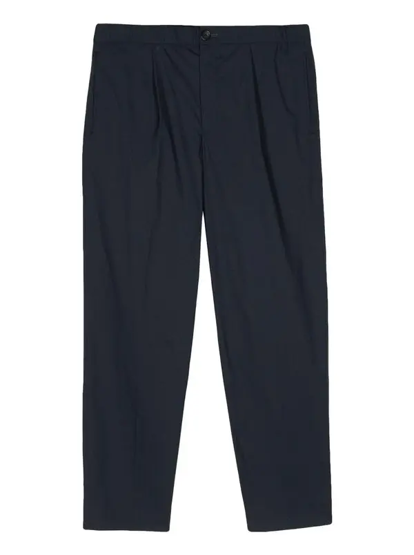 Paul Smith Logo Appliqué Straight-leg Trousers - Blue
