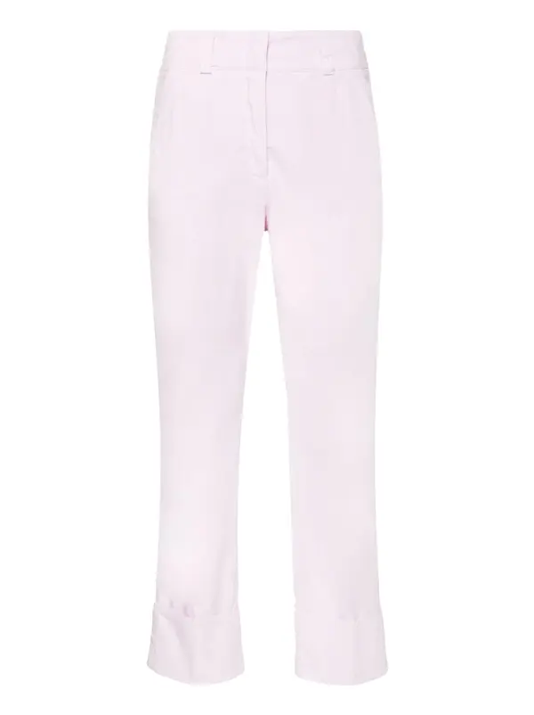 Peserico Cuffed Cropped Trousers - Pink