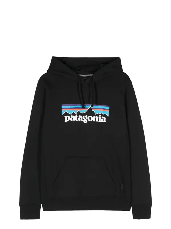 Patagonia P-6 Logo Uprisal Hoodie - Black