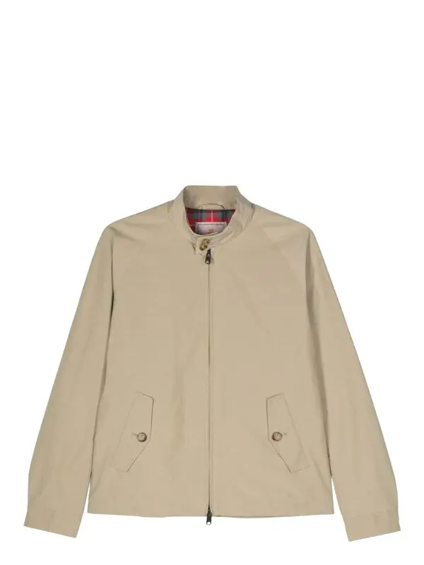 BARACUTA Zip-up Jacket - Neutrals